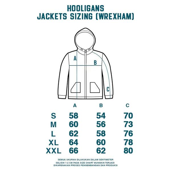 HOOLIGANS Jacket Wrexham Tape Brand Dark Gray – Hooligans.co.id